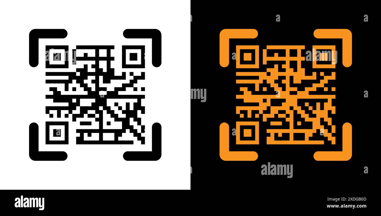 Fake QR code scan me vector illustration Stock Vector Image & Art - Alamy