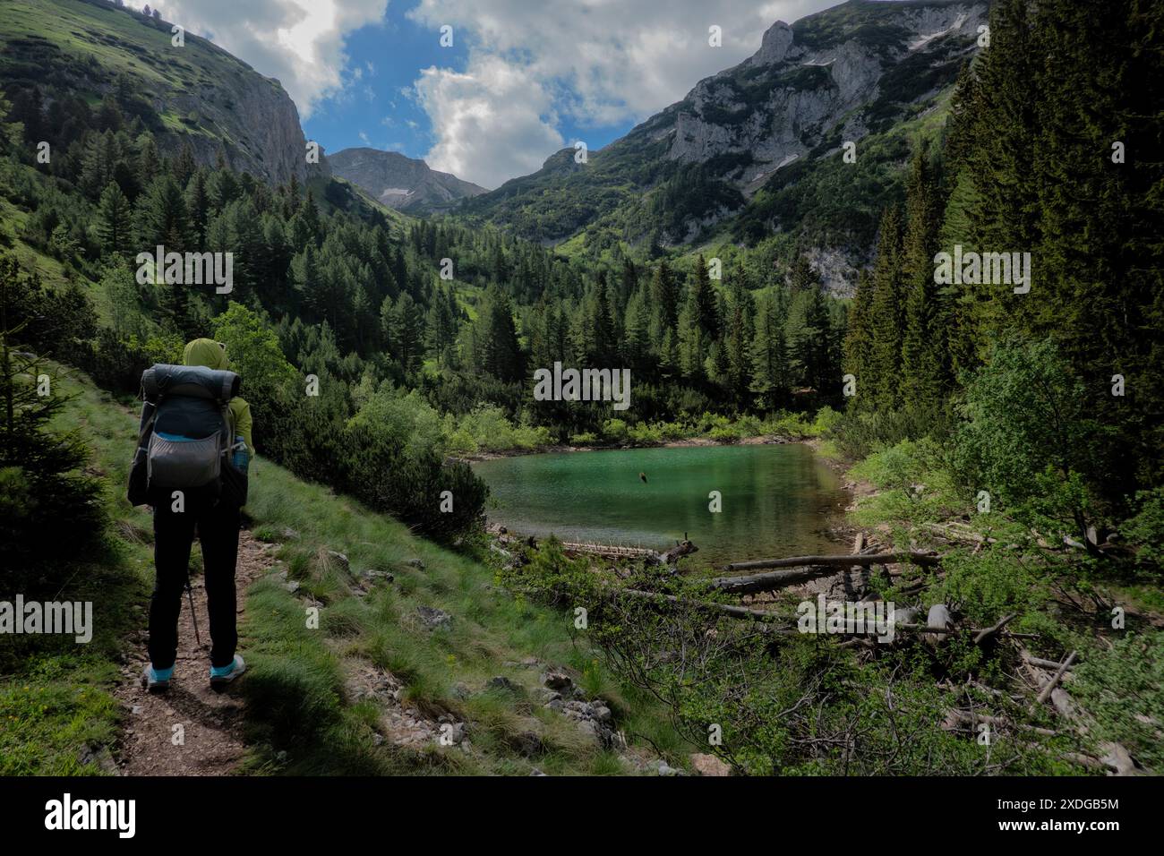 Liqueni Madhe Lake, Peaks of the Balkans trail, Accursed Mountains ...