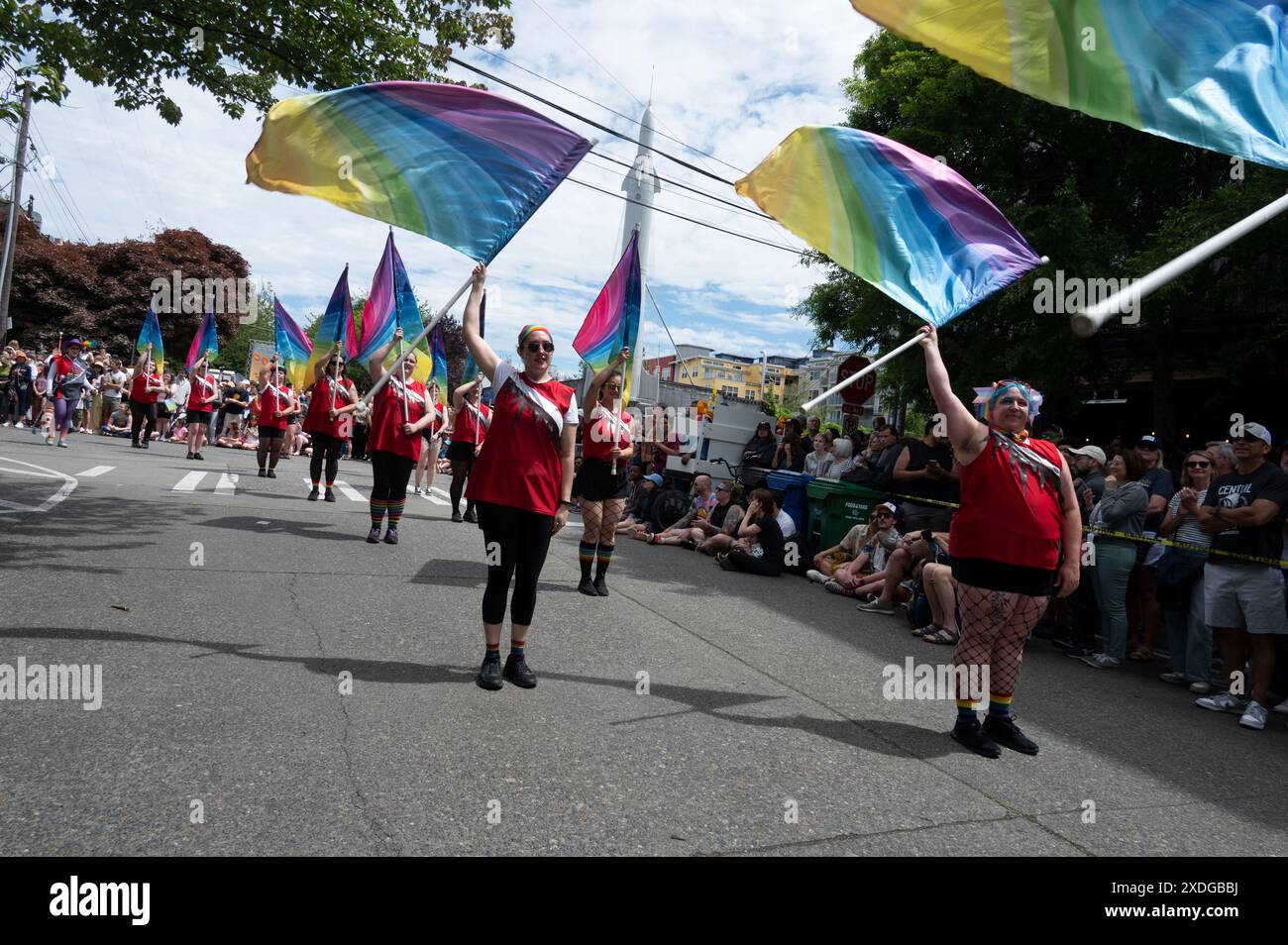 Seattle, Washington, USA. 22nd June, 2024. Thousands celebrate summer ...