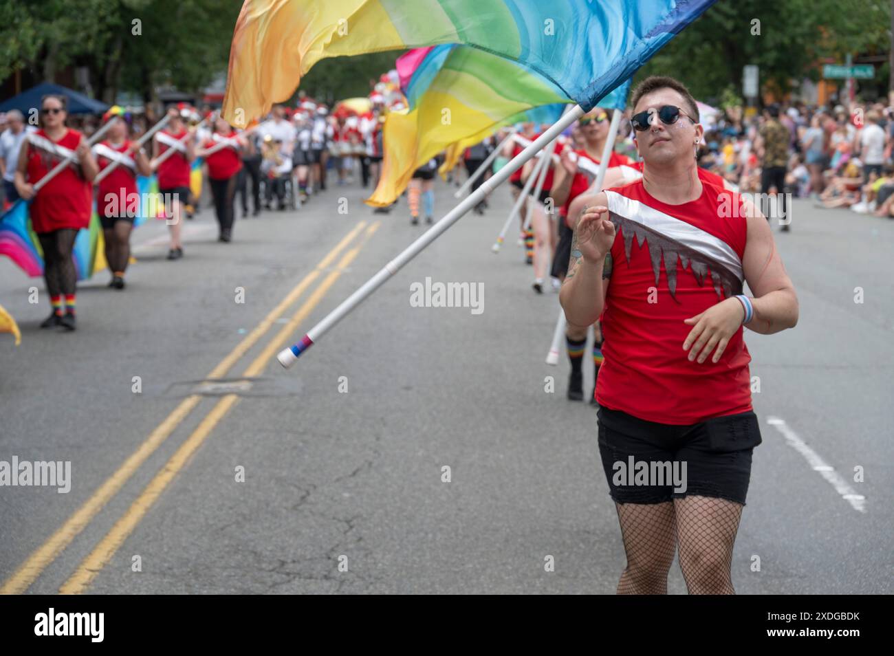 Seattle, Washington, USA. 22nd June, 2024. Thousands celebrate summer ...