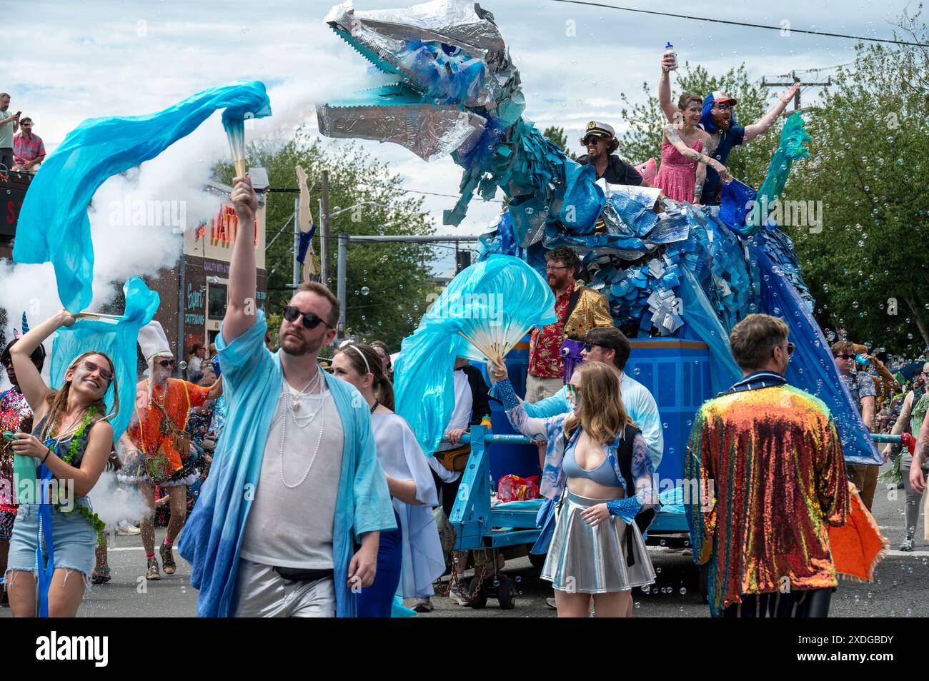 June 22, 2024, Seattle, Washington, USA: Thousands celebrate summer at ...
