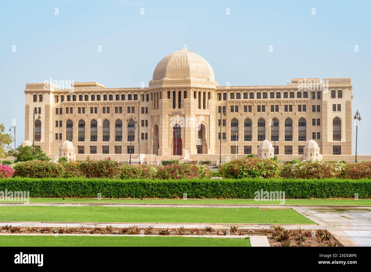 Muscat, Oman - 17 October, 2018: View of the Supreme Court building on ...