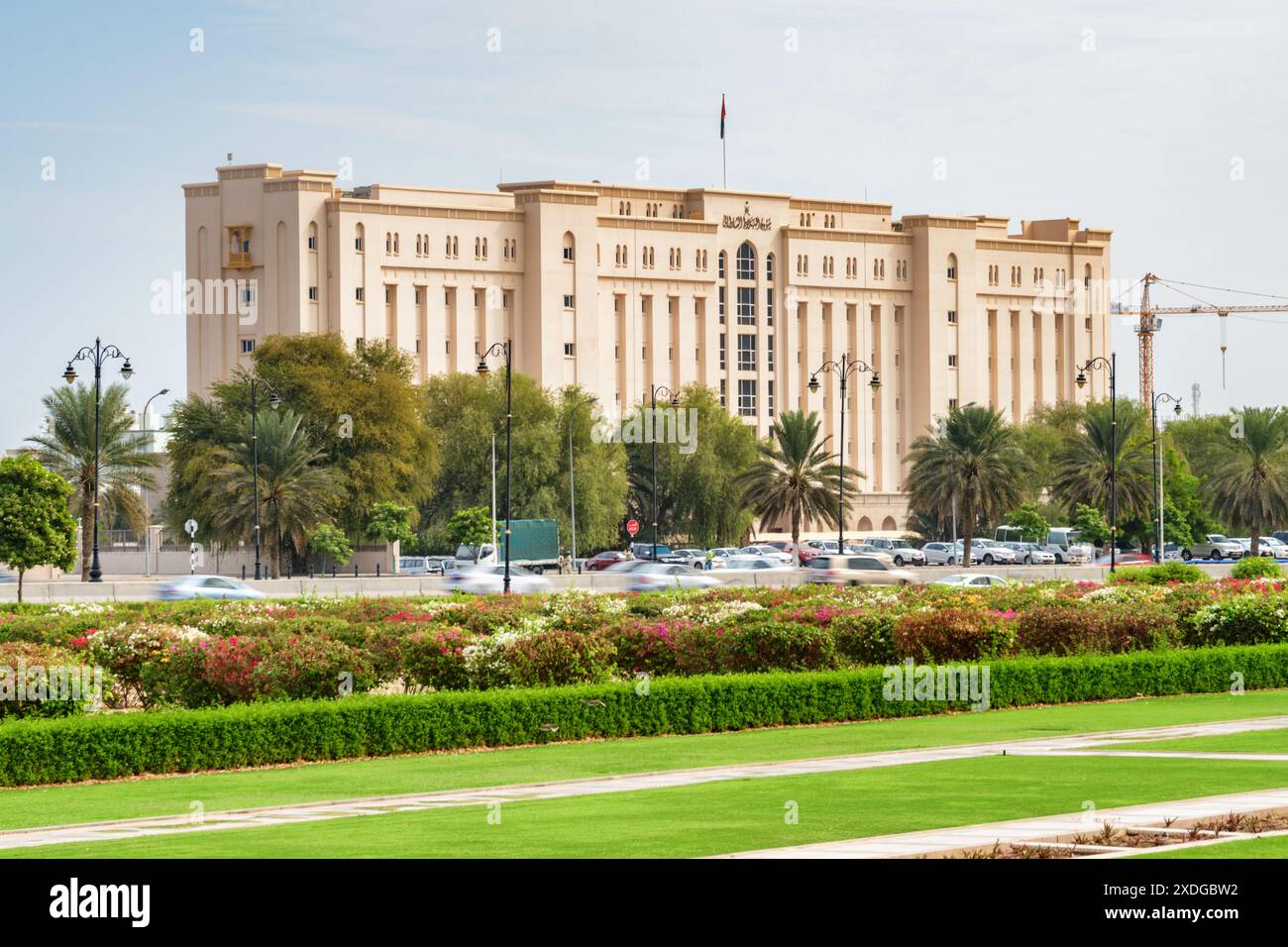 Muscat, Oman - 17 October, 2018: Scenic view of a government agencies ...