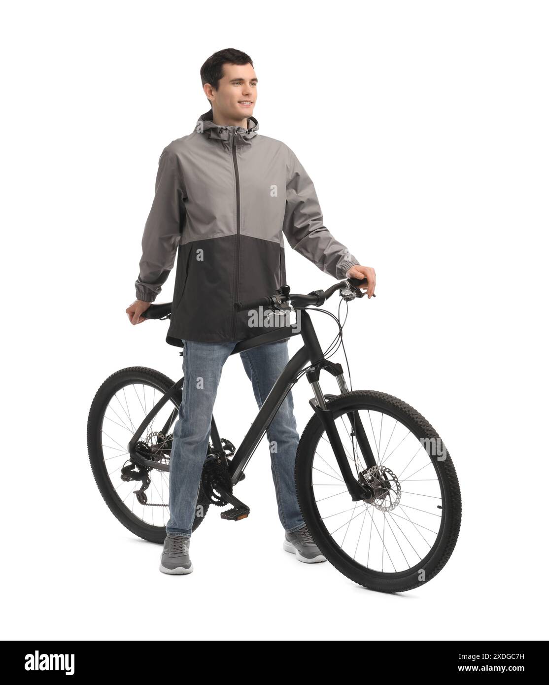 Ride bike man on bicycle Cut Out Stock Images & Pictures - Alamy