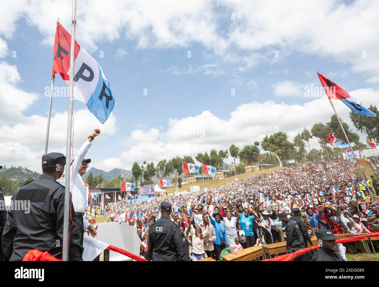 (240623) -- MUSANZE, June 23, 2024 (Xinhua) -- Rwandan President Paul ...