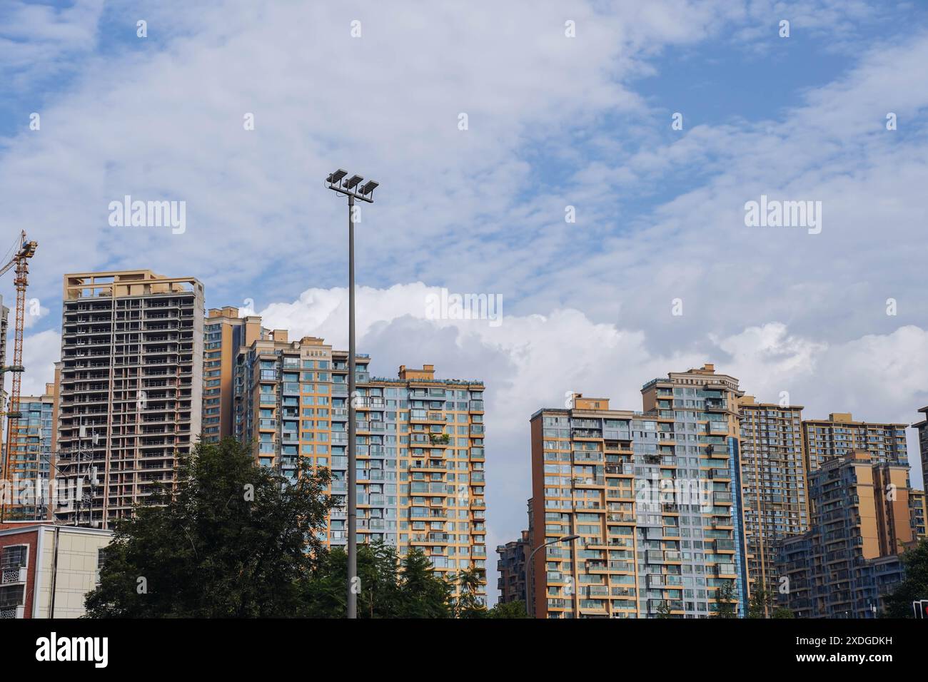 High rise residential building of public estate in Chengdu city Stock ...