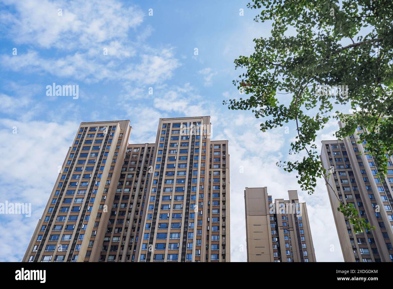 High rise residential building of public estate in Chengdu city Stock ...