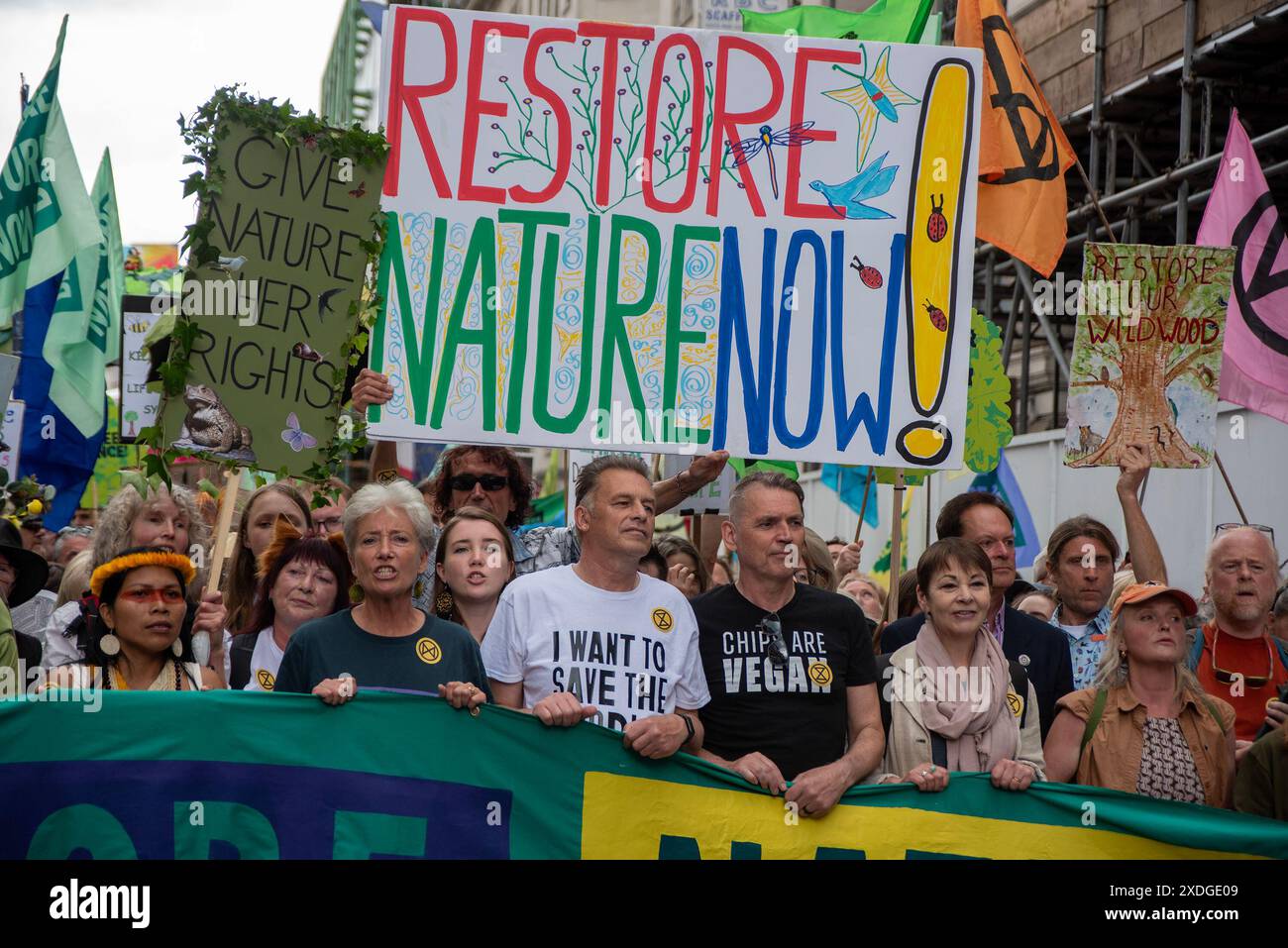 London, UK. 22nd June, 2024. British actress Emma Thompson (left) and ...