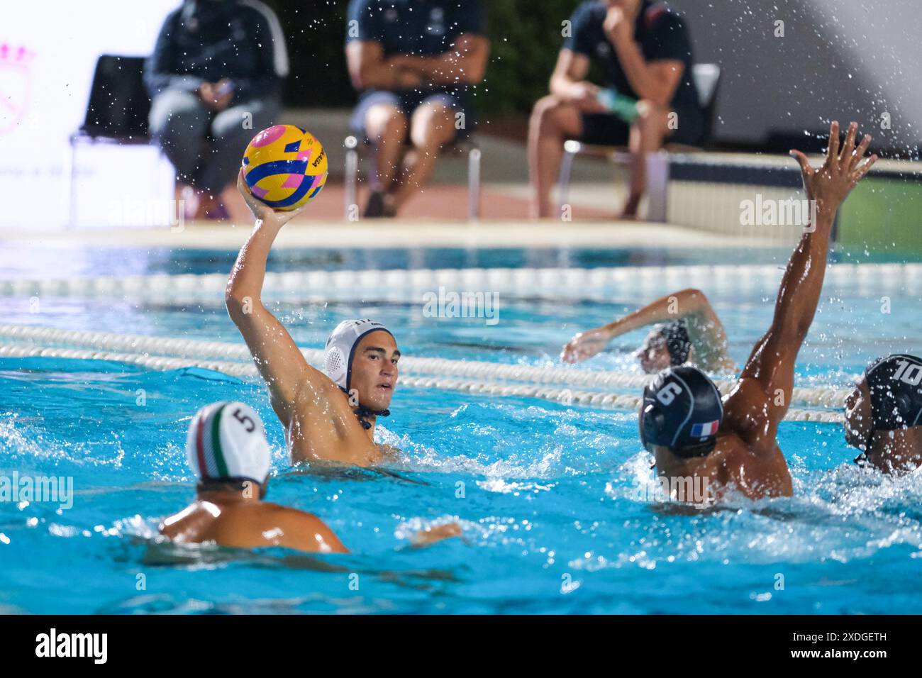 Rome, Italy. 21st June, 2024. Francesco Condemi of Italy (L) and Thomas ...