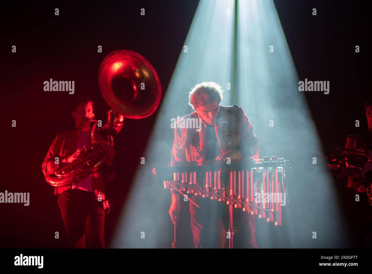 Prague, Czech Republic. 21st June, 2024. German techno marching band ...