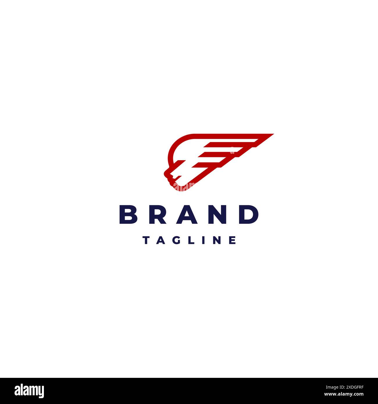 Head Silhouette With Speed Accent Logo Design. Head Icon With Lines ...
