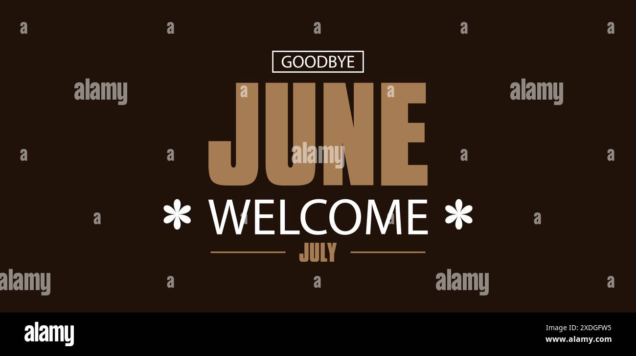 Typography welcome june text Stock Vector Images - Alamy