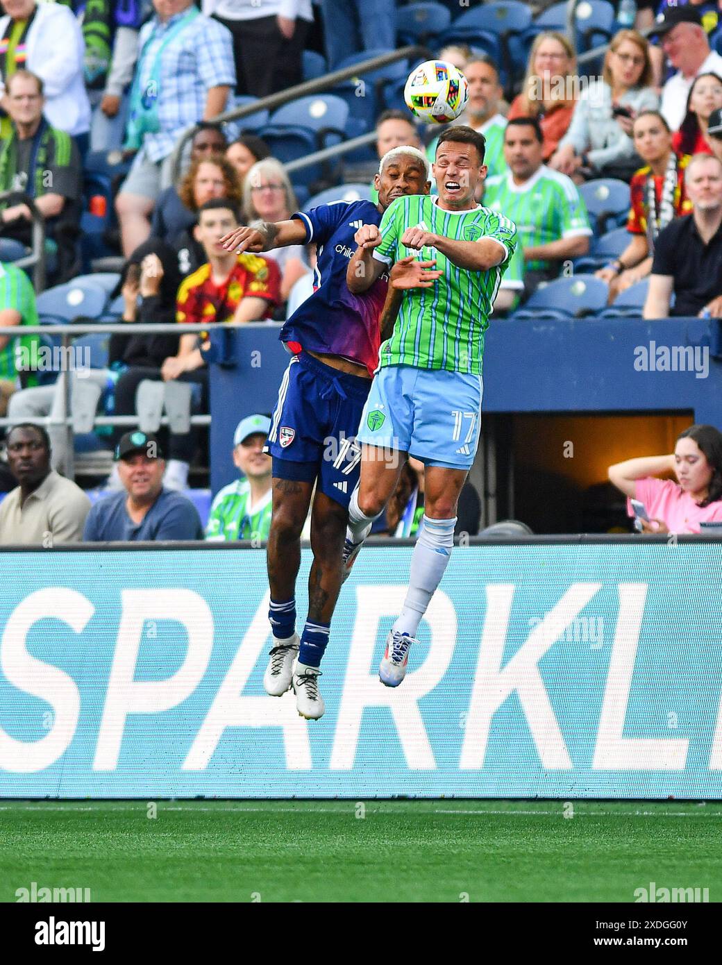 Seattle, WA, USA. 22nd June, 2024. Seattle Sounders forward Danny ...