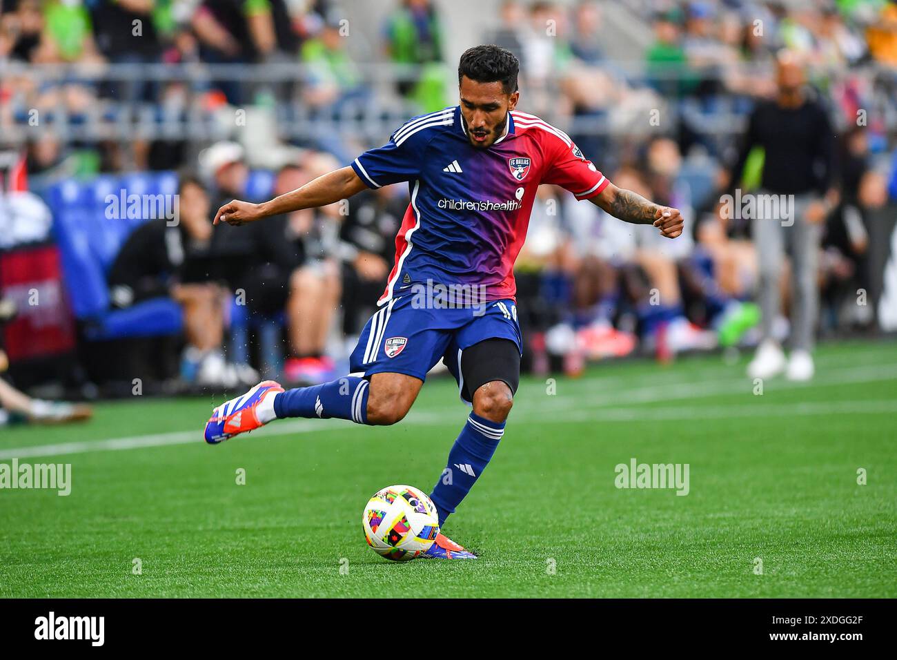 Seattle, WA, USA. 22nd June, 2024. FC Dallas forward JesÃºs Ferreira ...