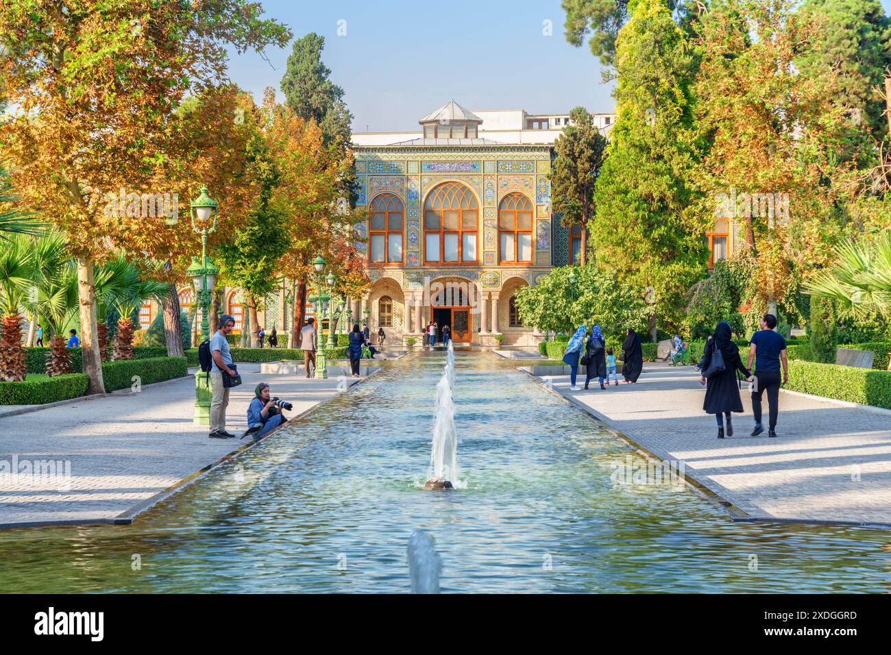 Tehran, Iran - 19 October, 2018: Tourists and residents enjoying views ...