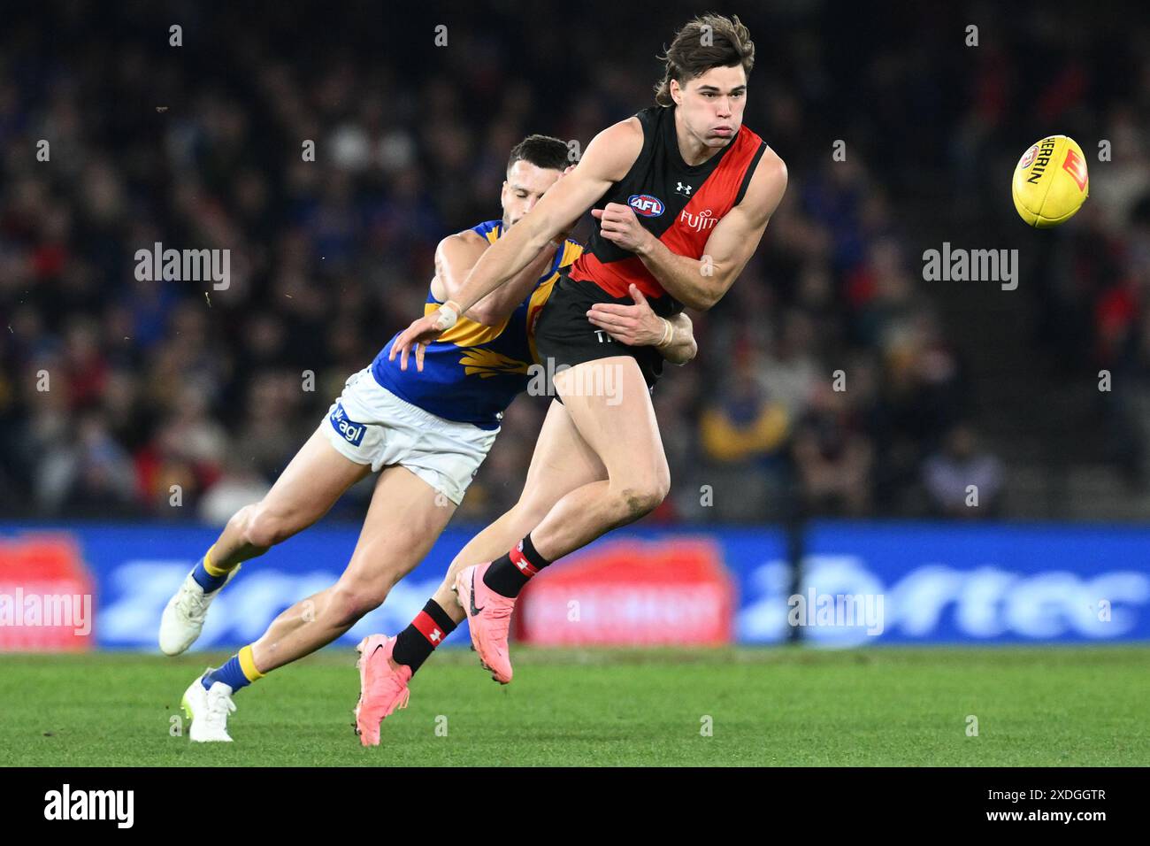 Melbourne, Australia. 23rd June, 2024. Josh Rotham of West Coast ...