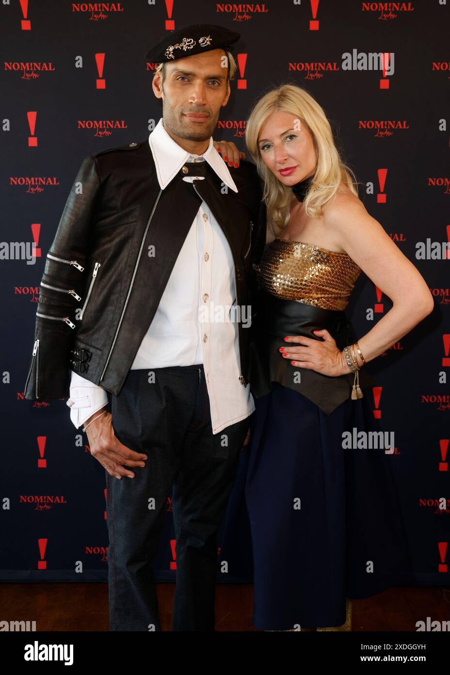 London, UK. 22nd June, 2024. Jeetendr Sehdev and Krisztina Kalman ...