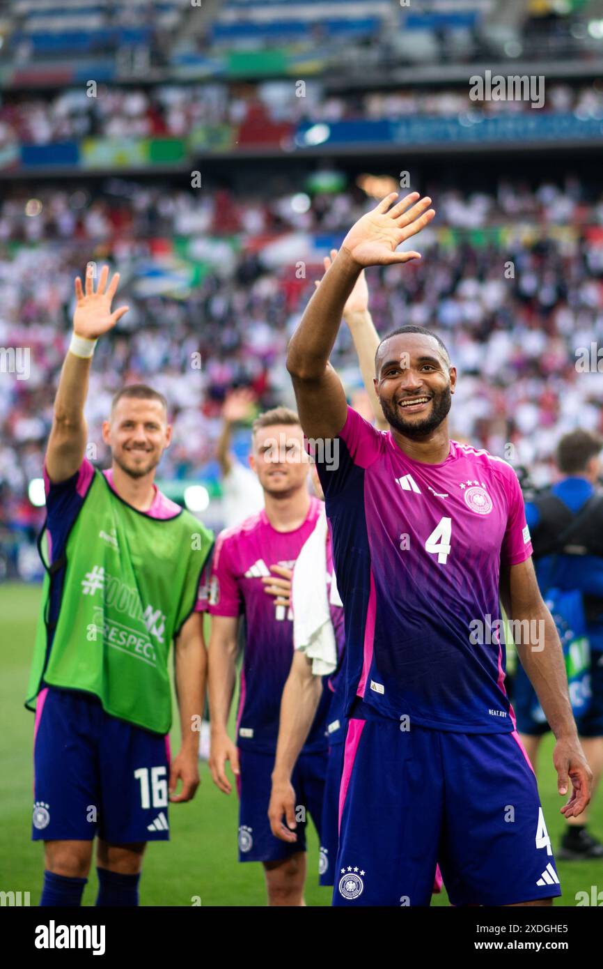 Jonathan Tah (Deutschland, #04) jubelt ueber den Sieg, GER, Germany ...