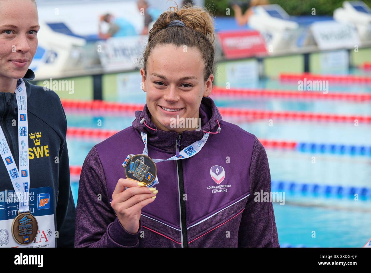 Rome, Italy. 21st June, 2024. Lauren Cox of Great Britain on the Podium ...