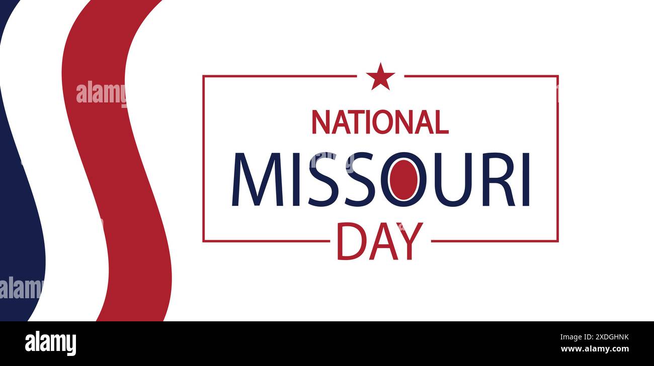 Missouri Pride Spreading Happiness on Missouri Day Design Stock Vector ...