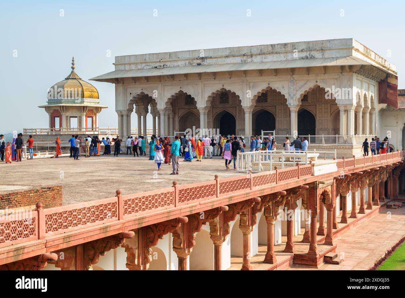 Agra, India - 9 November, 2018: Scenic view of the Diwan-i-Khas (Hall ...