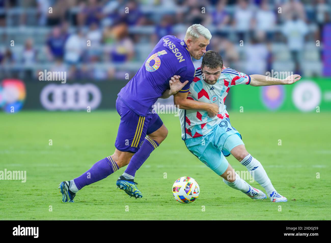 Orlando, Florida, USA, June 22, 2024, Chicago Fire forward Hugo Cuypers ...