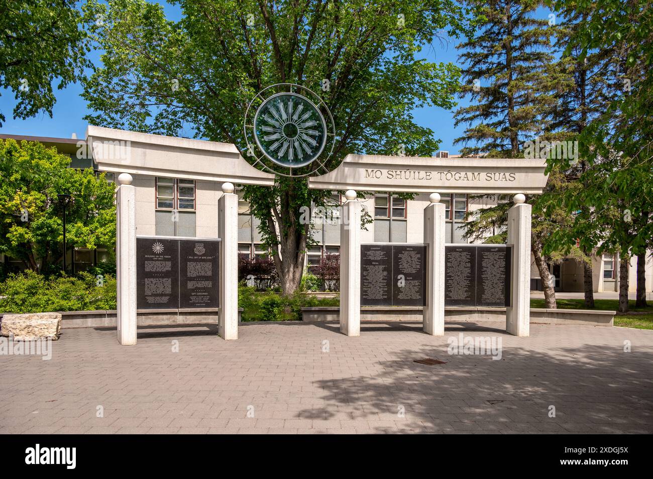 Calgary, Alberta - June 20, 2024: University of Calgary motto on UofC ...