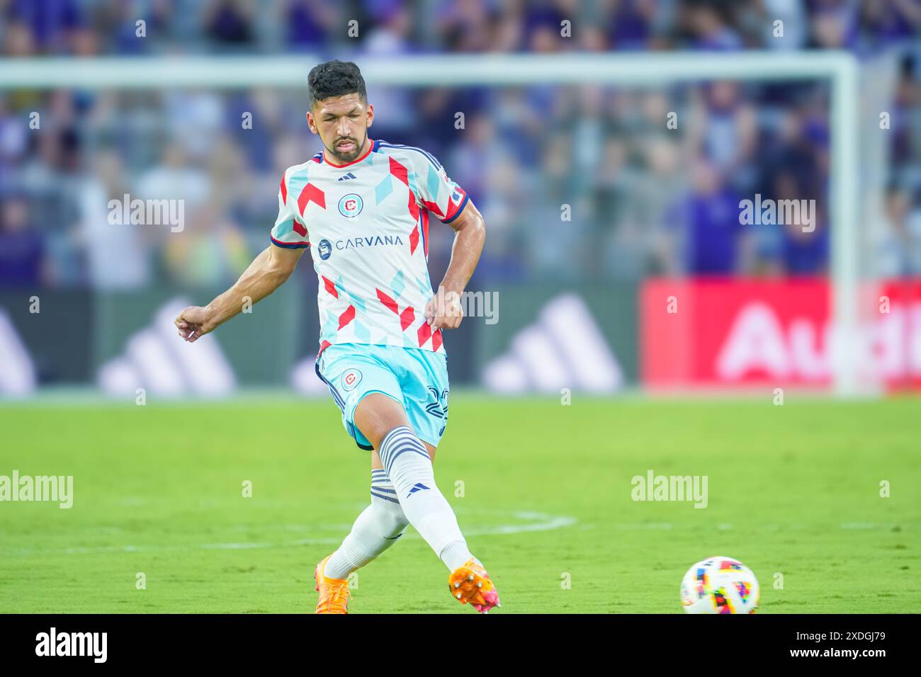 Orlando, Florida, USA, June 22, 2024, Chicago Fire defender Mauricio ...