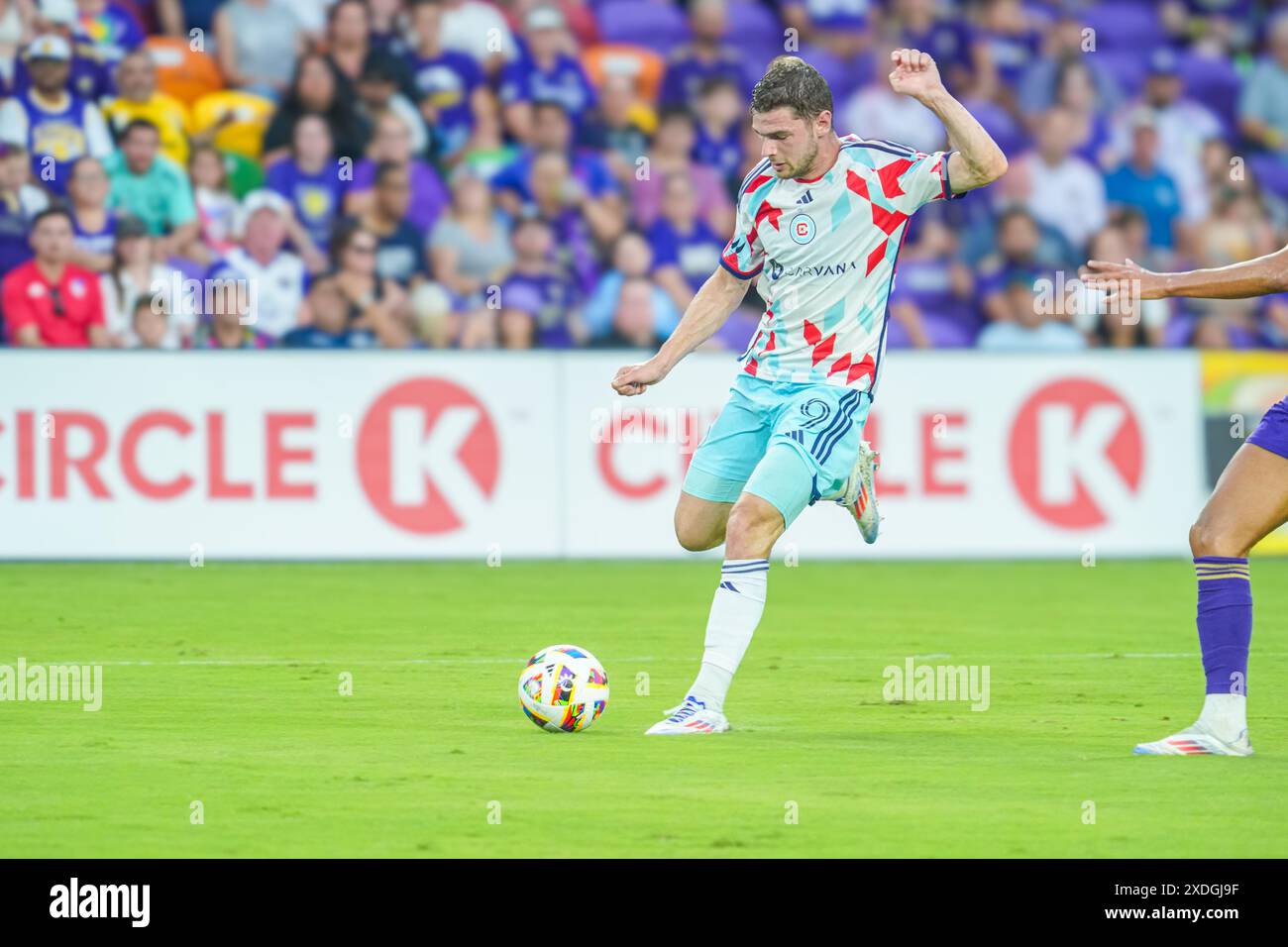 Orlando, Florida, USA, June 22, 2024, Chicago Fire forward Hugo Cuypers ...