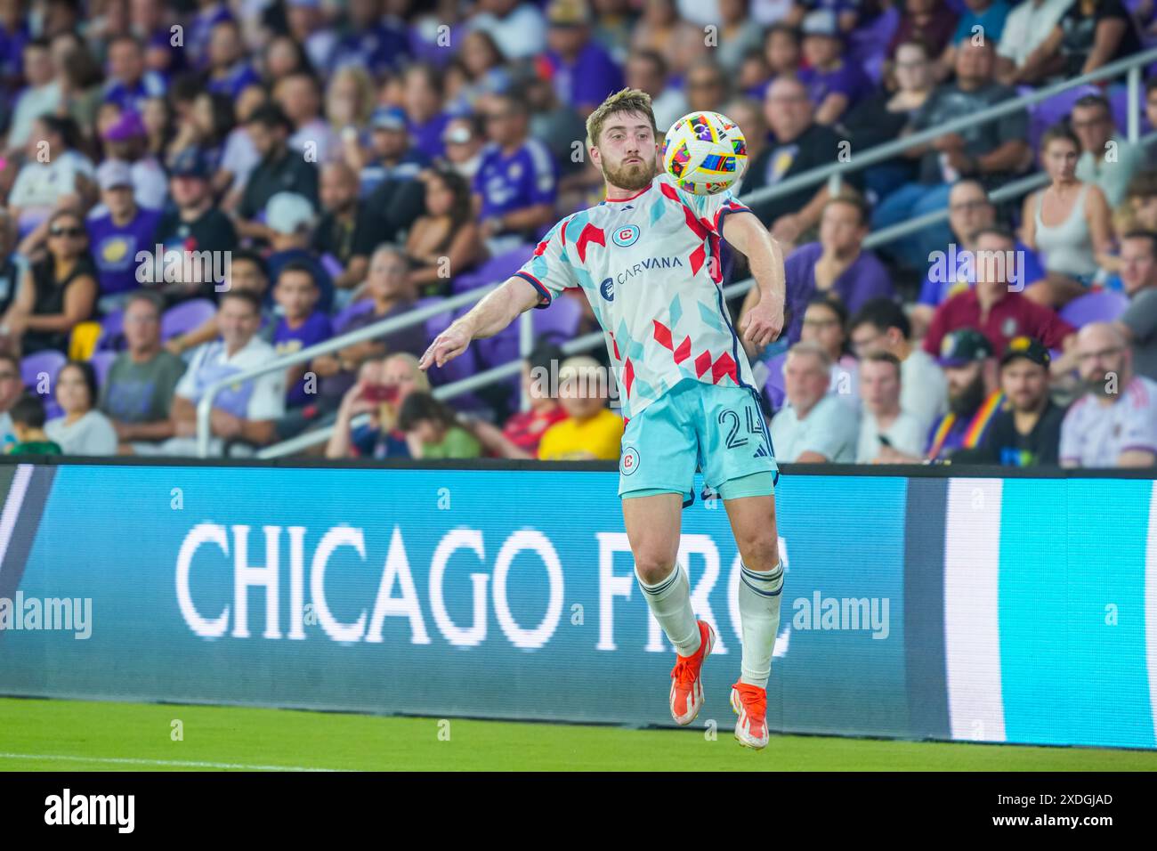 Orlando, Florida, USA, June 22, 2024, Chicago Fire player Jonathan Dean ...