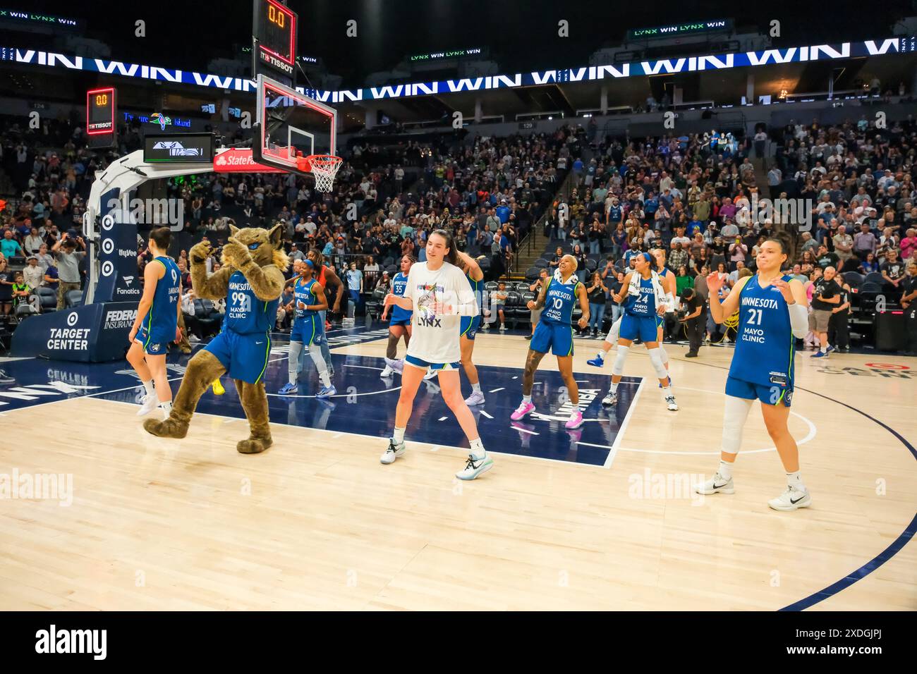 Minneapolis, Minnesota, USA. 22nd June, 2024. The Minnesota Lynx ...