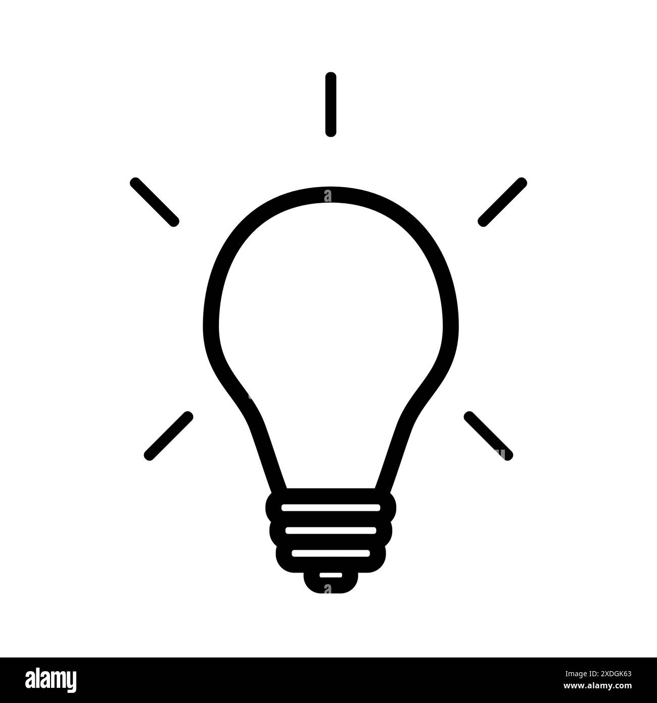 Idea sign. Lamp image icon and symbol. Vector illustration Stock Vector ...