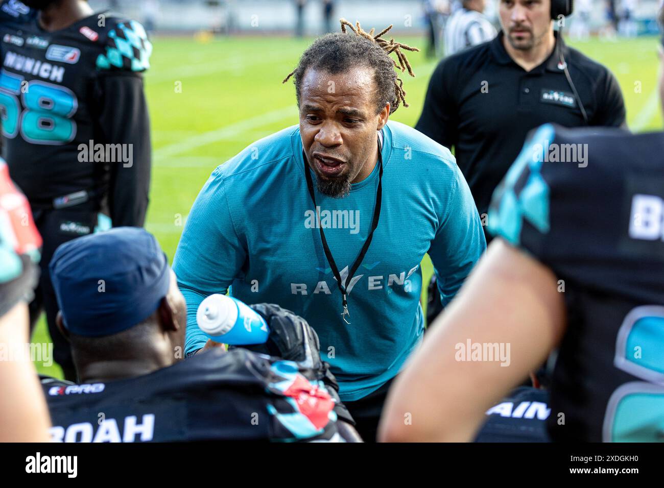 Kendral Ellison (Munich Ravens, Head Coach), Munich Ravens vs ...