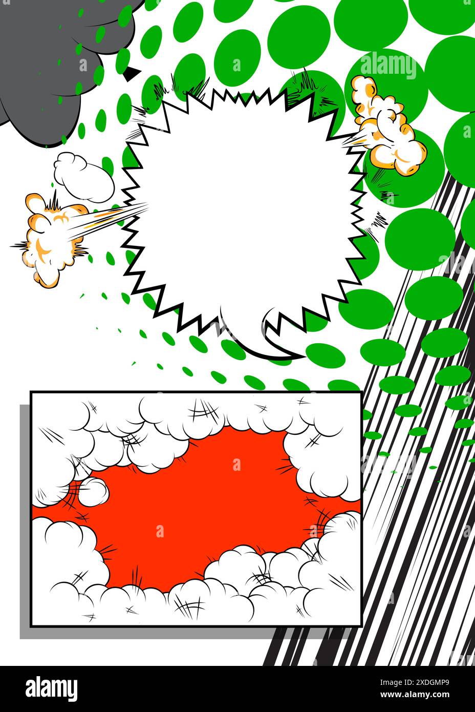 Cool abstract cartoon backdrop, comic book background. Retro vector ...