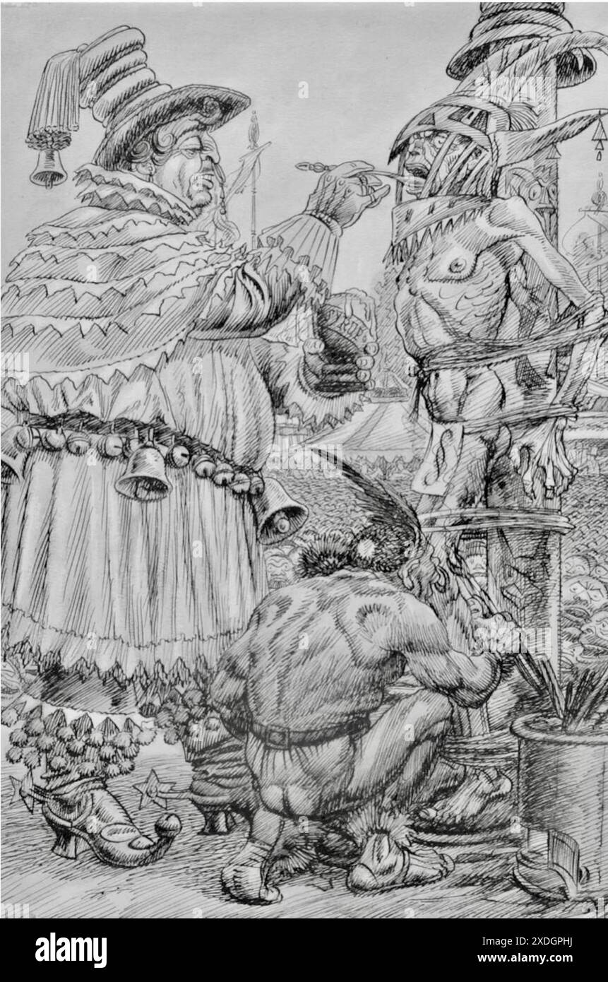 Hinko Smrekar - Public charity - From the series of drawings Mirror of ...