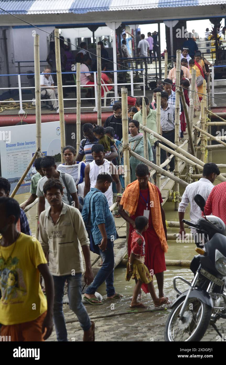 June 22, 2024, Guwahati, Guwahati, India: Devotees who came for annual ...