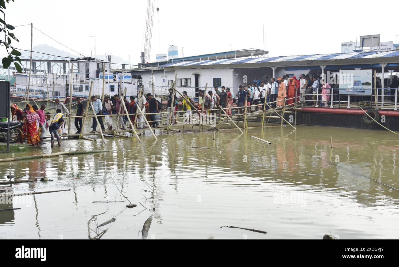 June 22, 2024, Guwahati, Guwahati, India: Devotees who came for annual ...