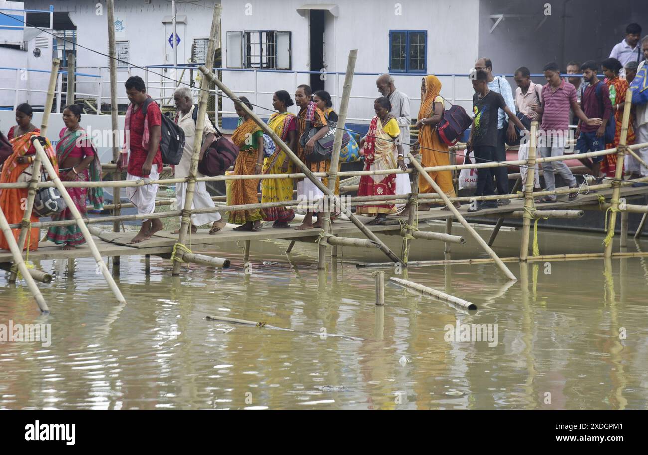June 22, 2024, Guwahati, Guwahati, India: Devotees who came for annual ...