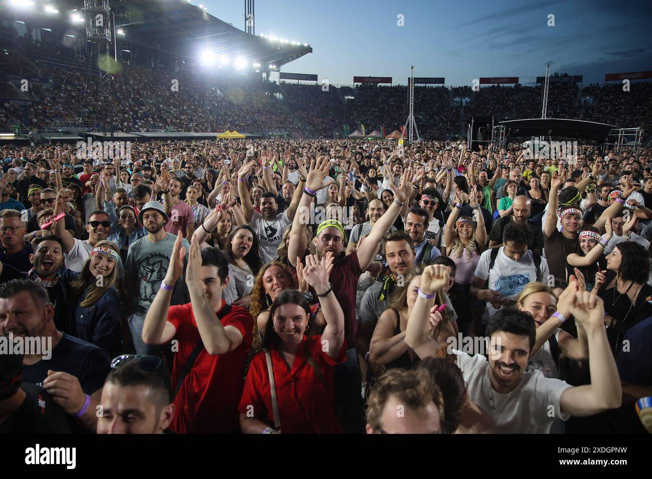 Italian singer Music Concert - Max Pezzali s Max Forever Tour 2024 ...