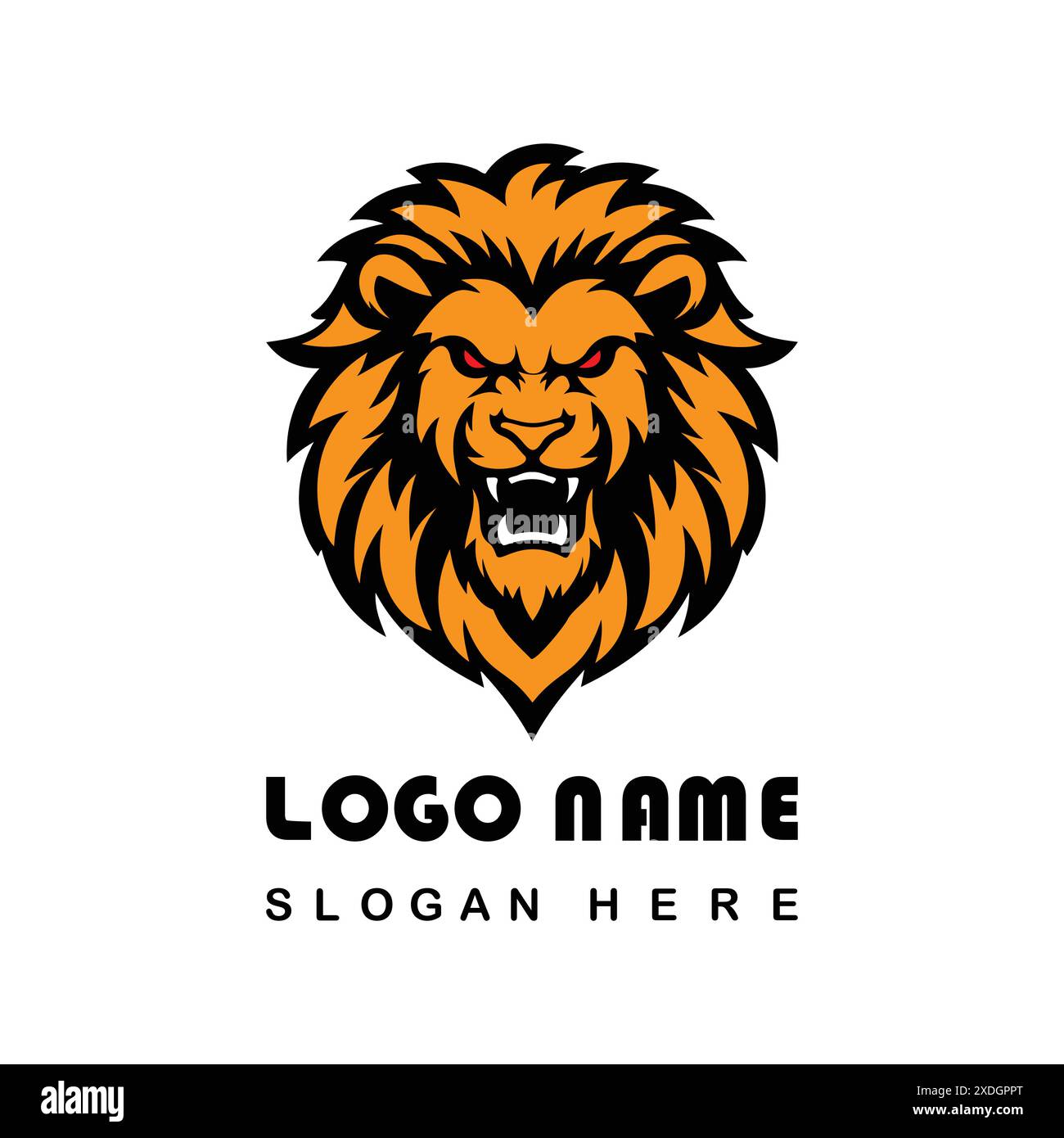 Lion Name Logo