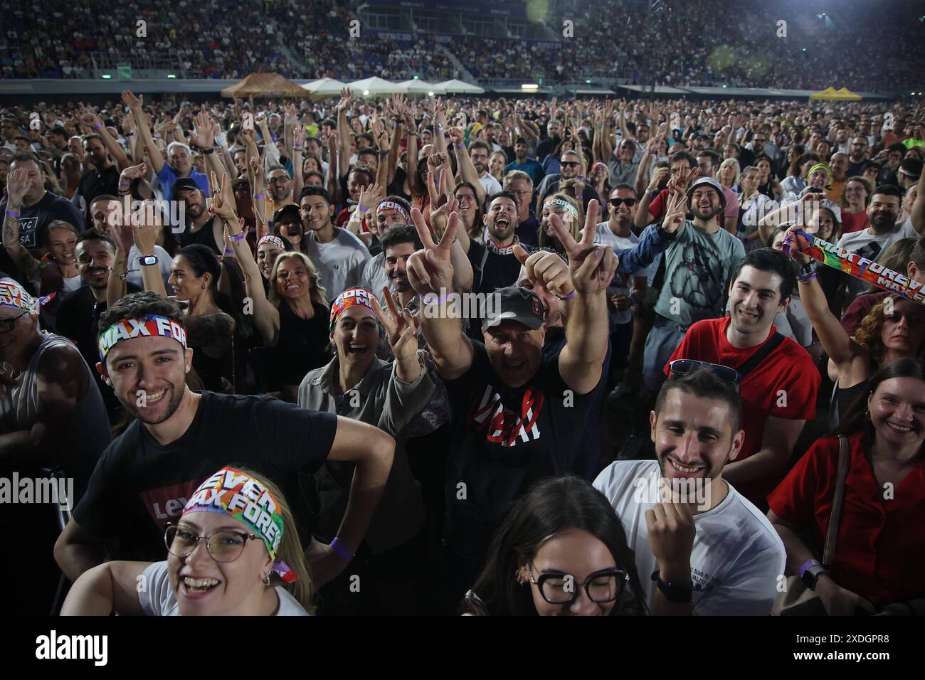 Italian singer Music Concert - Max Pezzali s Max Forever Tour 2024 ...