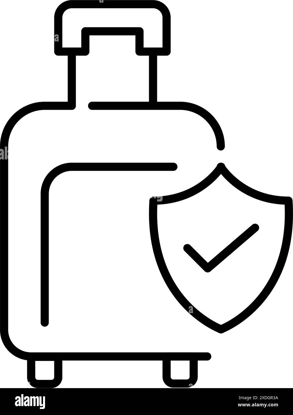 Shield luggage Black and White Stock Photos & Images - Alamy