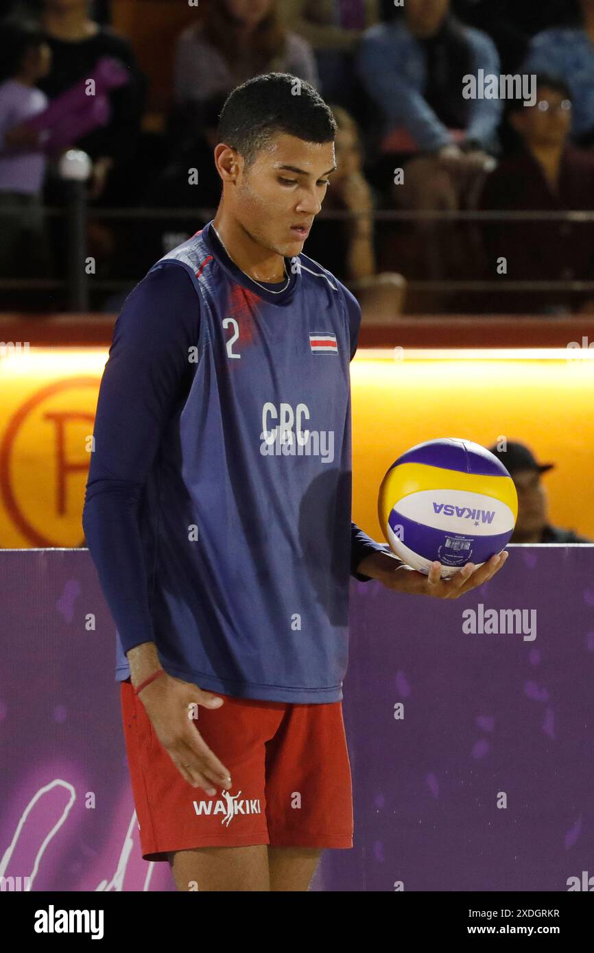 Jhostin Varela #2 of Team Costa Rica competes against Team Canada ...