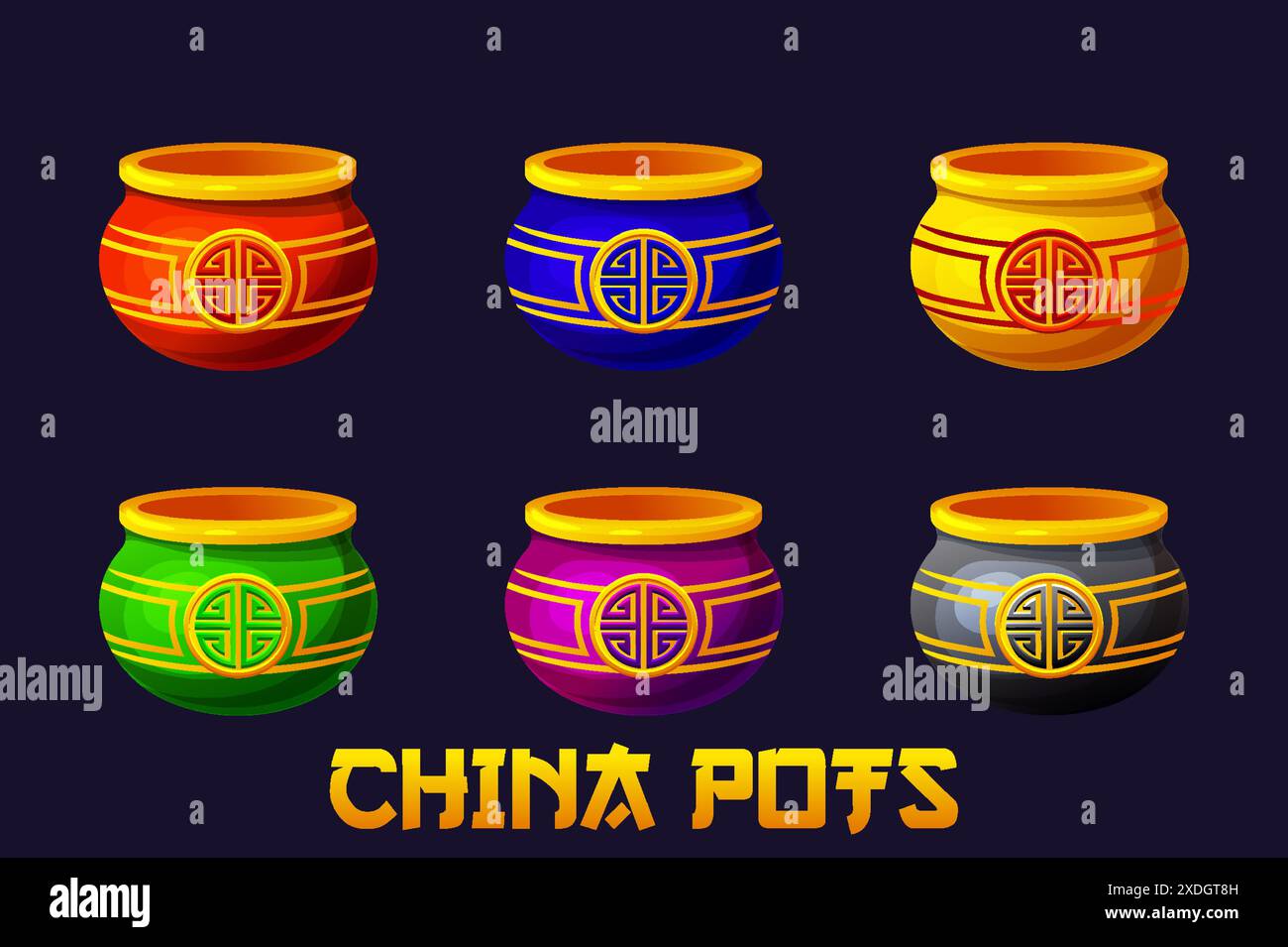 Different money pots Stock Vector Images - Alamy