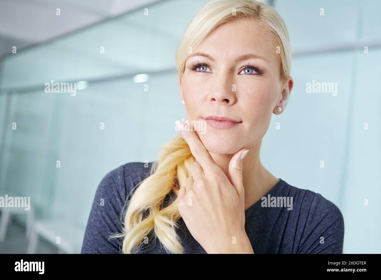 Beautiful female leader thinking start hi-res stock photography and ...