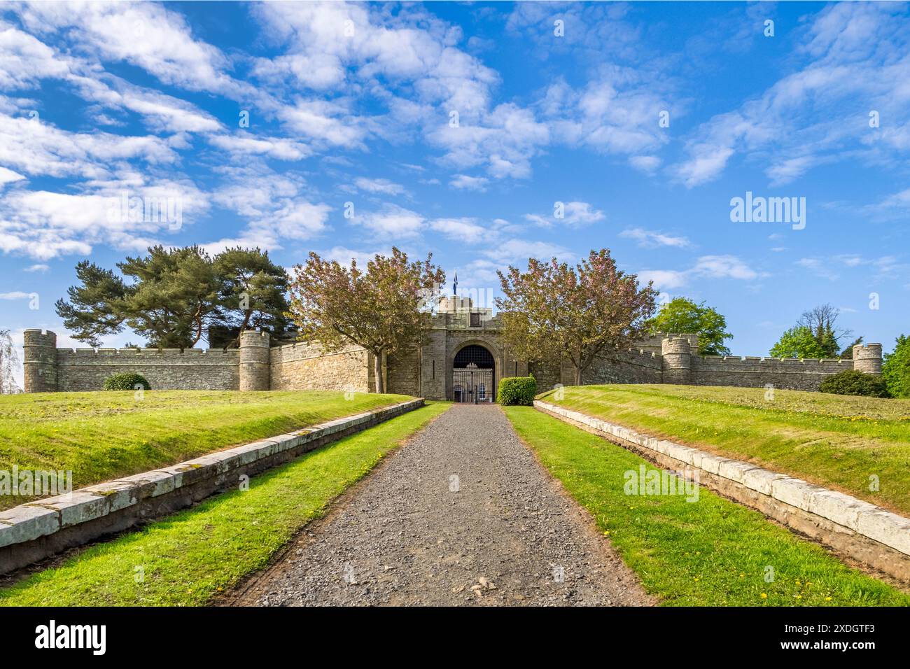 11 May 2024: Jedburgh, Borders, Scotland, UK - Jedburgh Castle, the ...