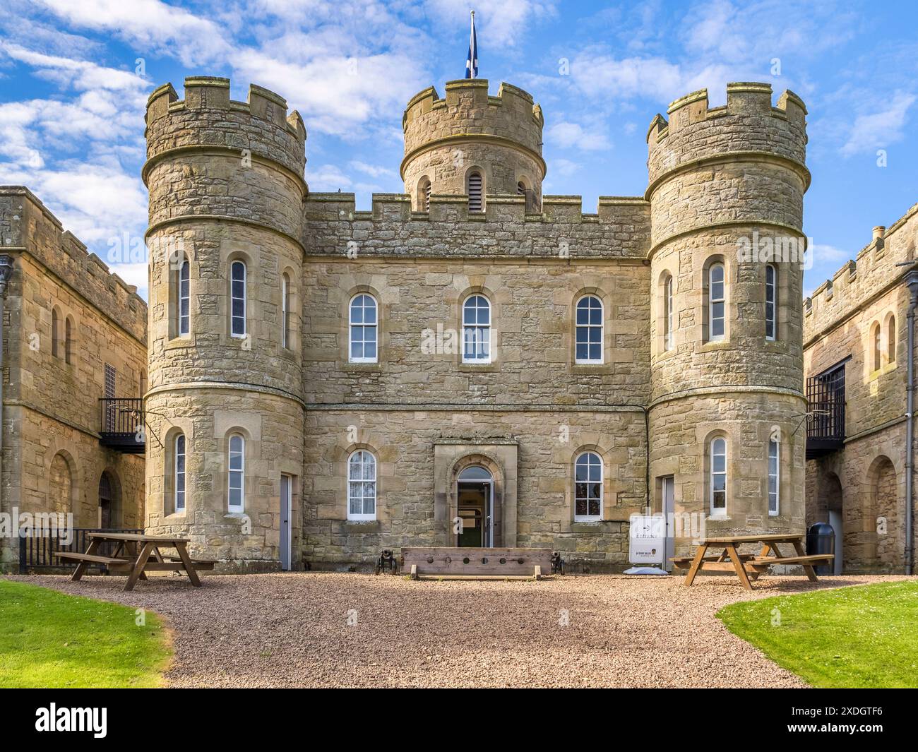 11 May 2024: Jedburgh, Borders, Scotland, UK - Jedburgh Castle, the ...