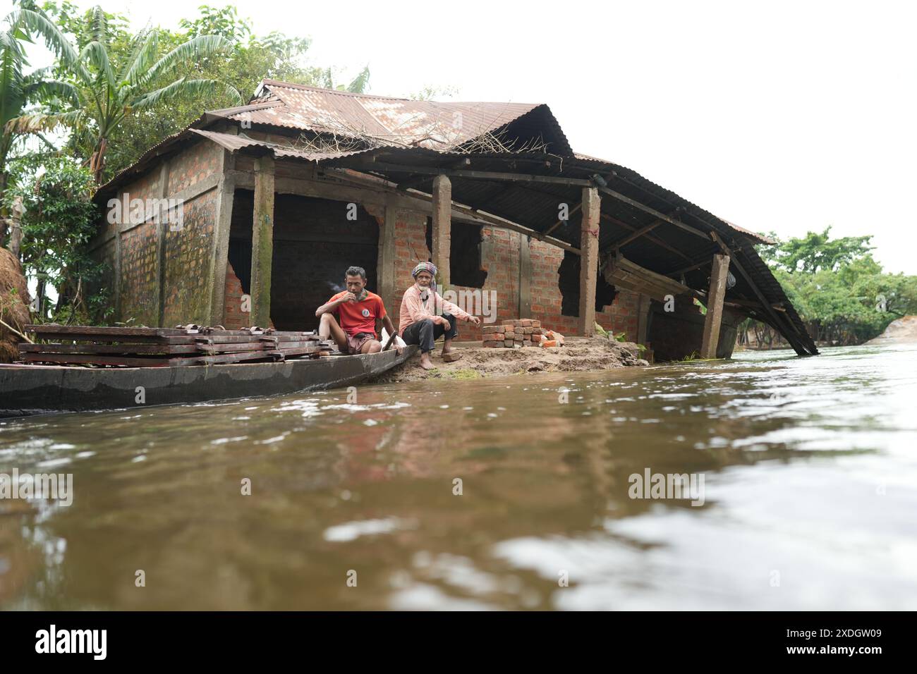Sylhet. 23rd June, 2024. This photo taken on June 22, 2024 shows a ...