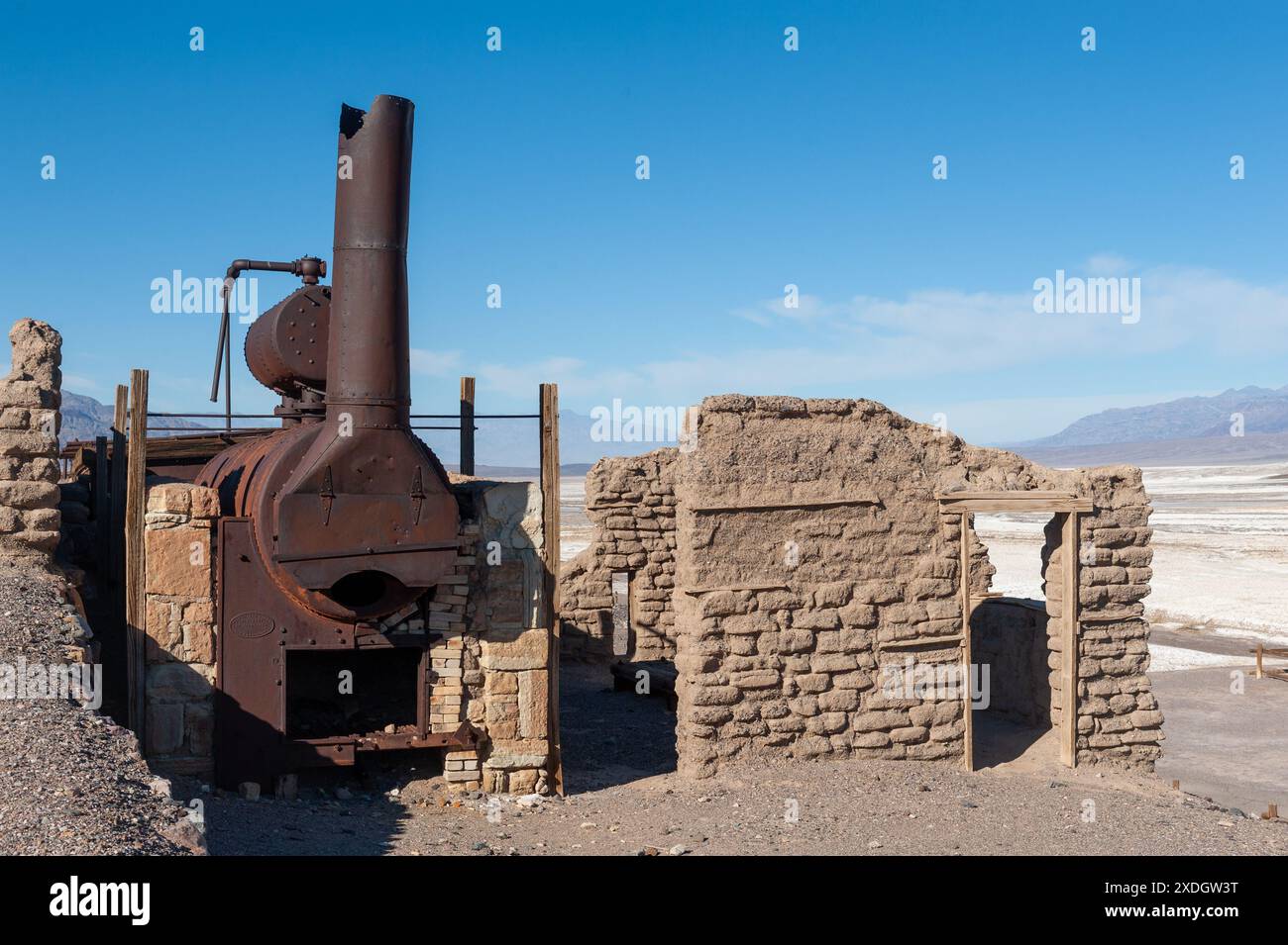 The Harmony Borax are ancient remnants of old mining efforts in Death ...