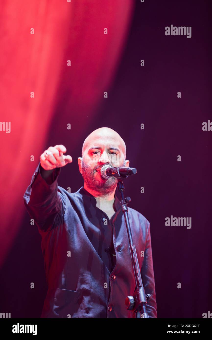 Giuliano Sangiorgi of Negramaro Stock Photo - Alamy